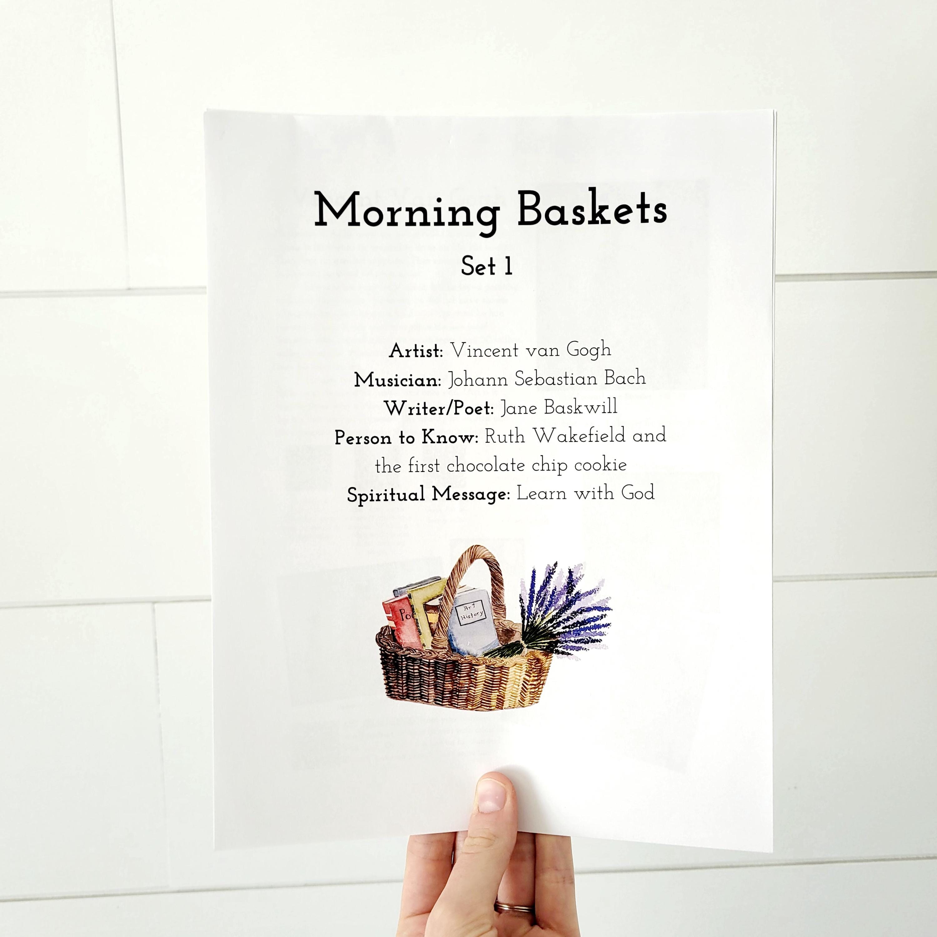 Homeschool Morning Basket Activities -important People in History ...
