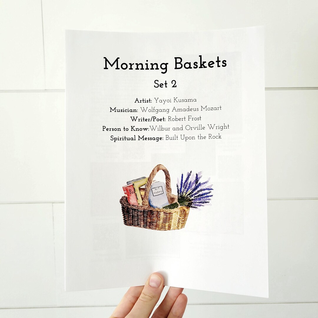 Homeschool Morning Basket Activities -important People in History ...
