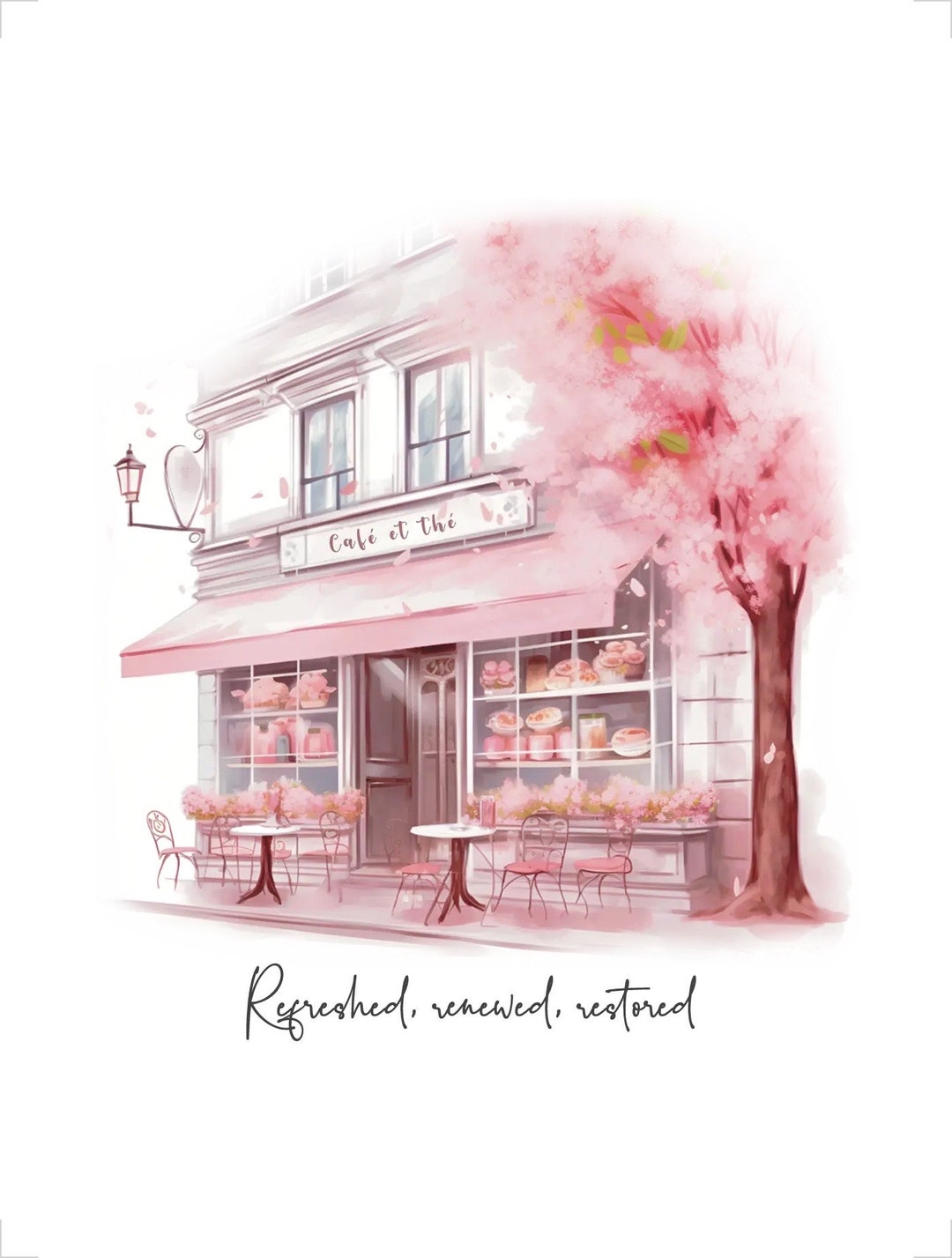 Pink Cafe Classic HP Dashboard, Made to Order; Printable Planner ...