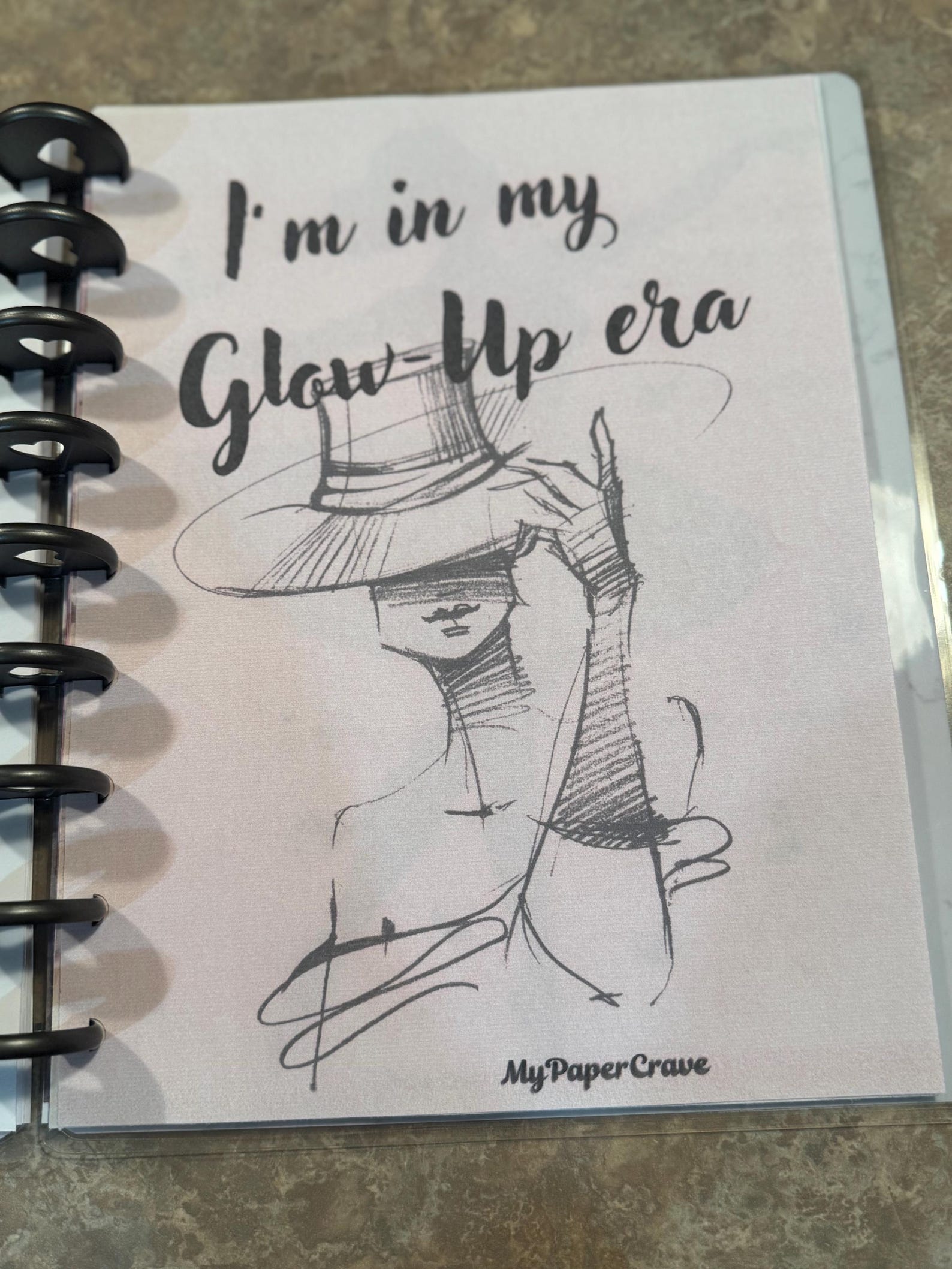 Pink "glow-up Era" Happy Planner Dashboard (digital Download) - Etsy