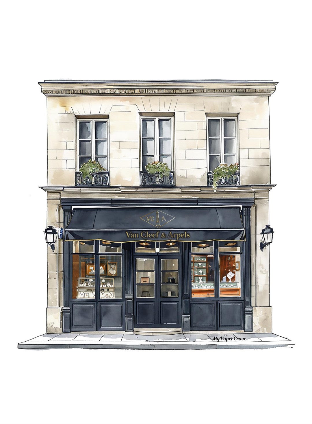 Van Cleef Boutique Planner Dashboard: Parisian Charm (digital Download ...