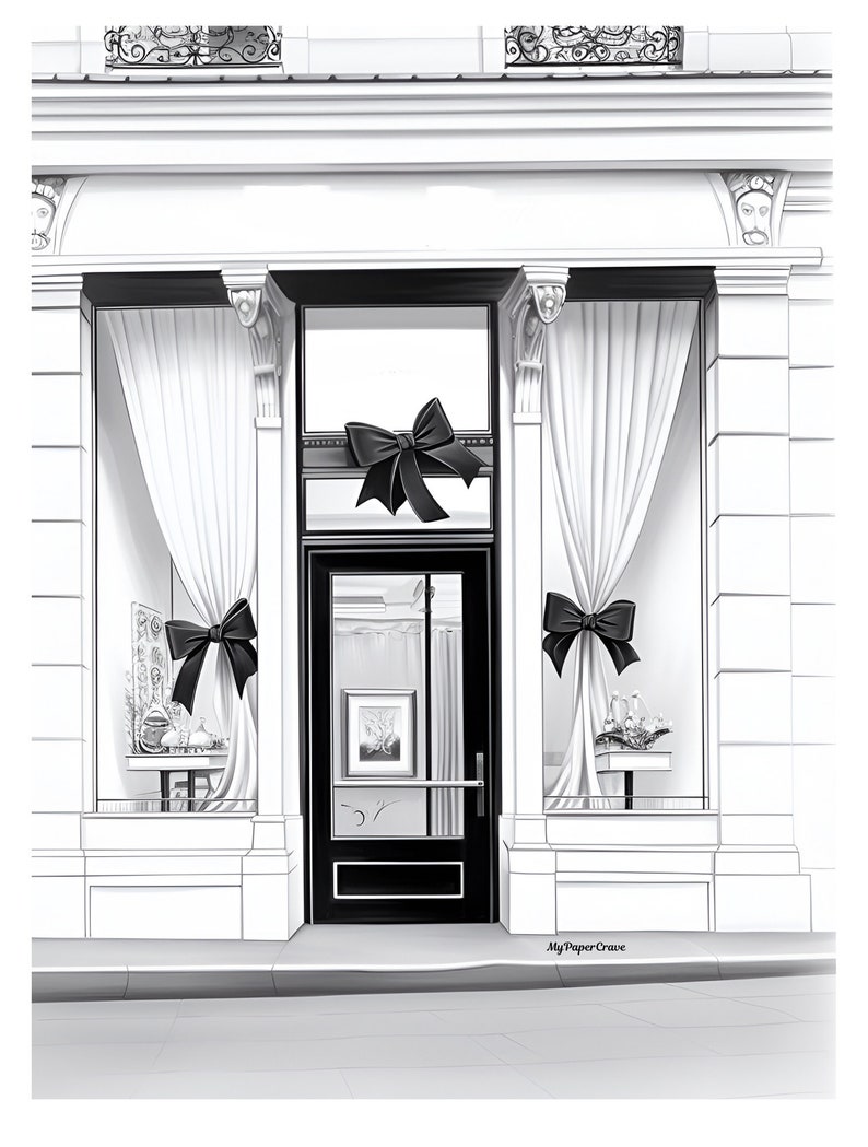 Set of 7 Black and White Fashion Storefront Classic Happy Planner ...