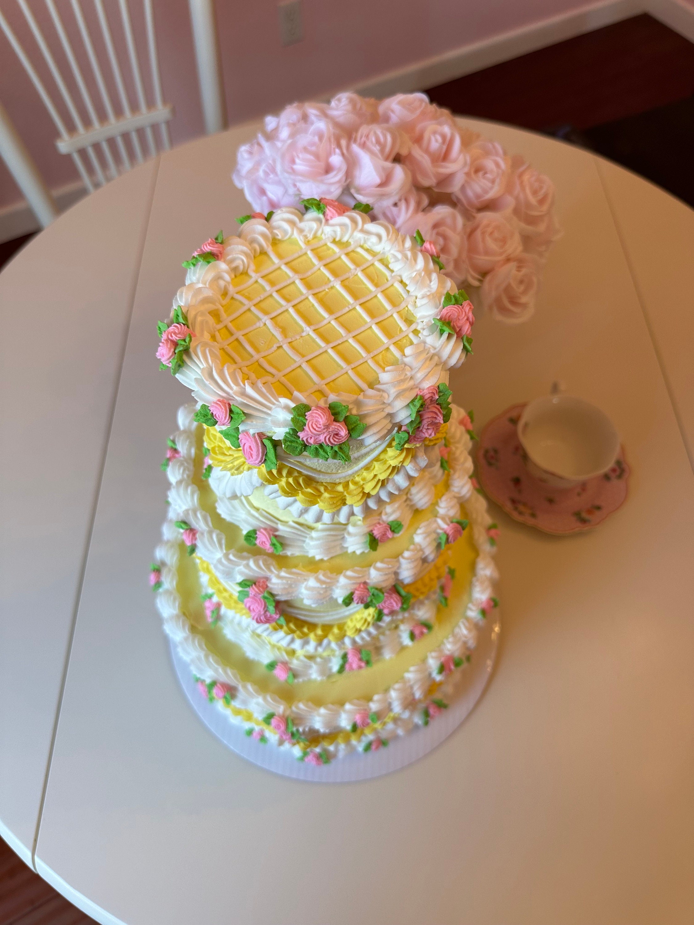 Yellow 3 Layer Fake Cake - Etsy