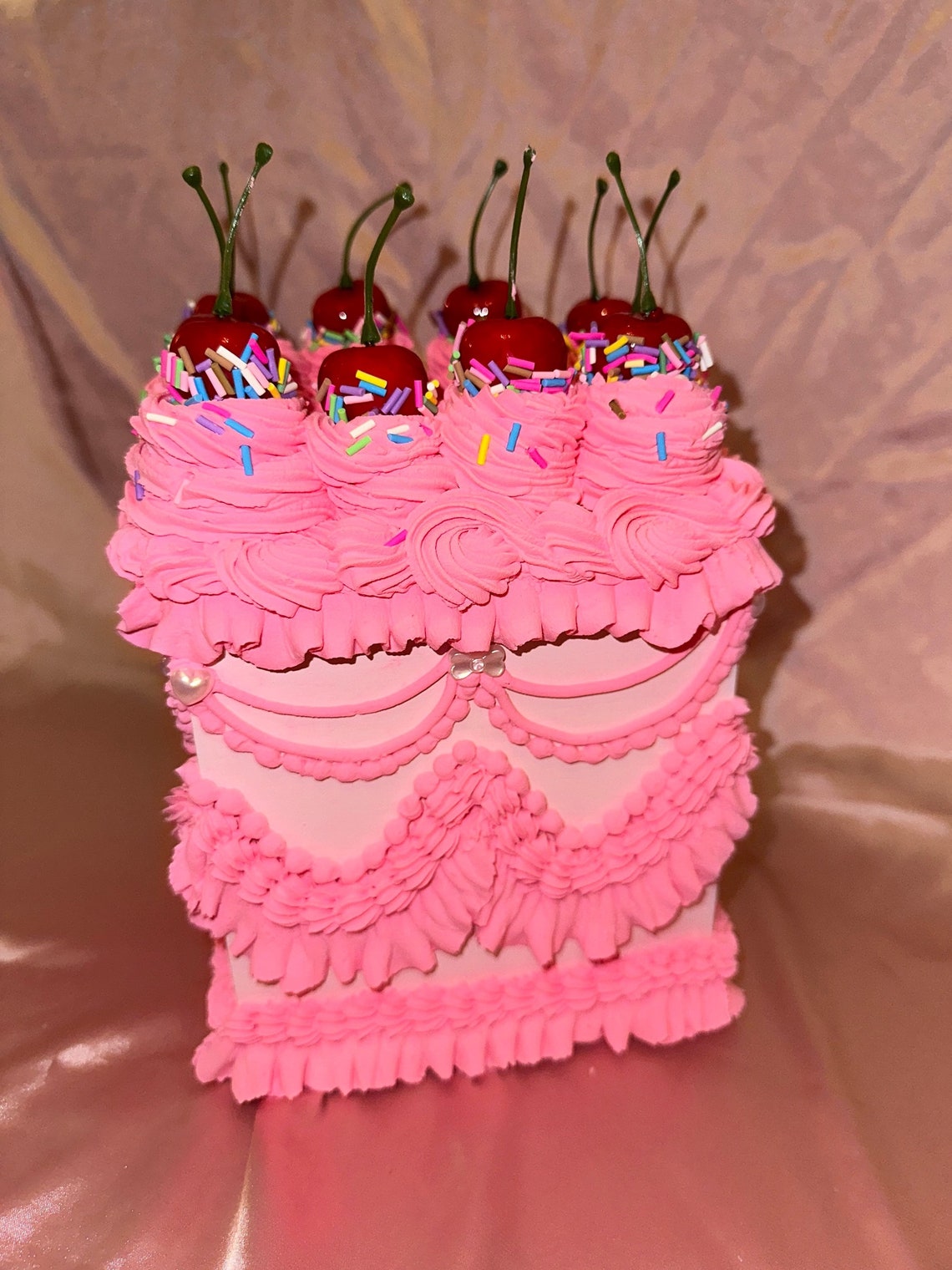 Fake Birthday Cake Tissue Box - Etsy