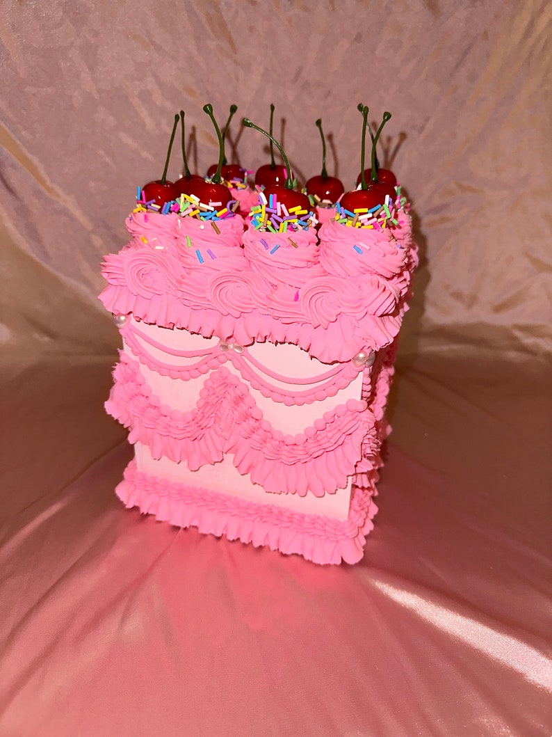 Fake Birthday Cake Tissue Box - Etsy