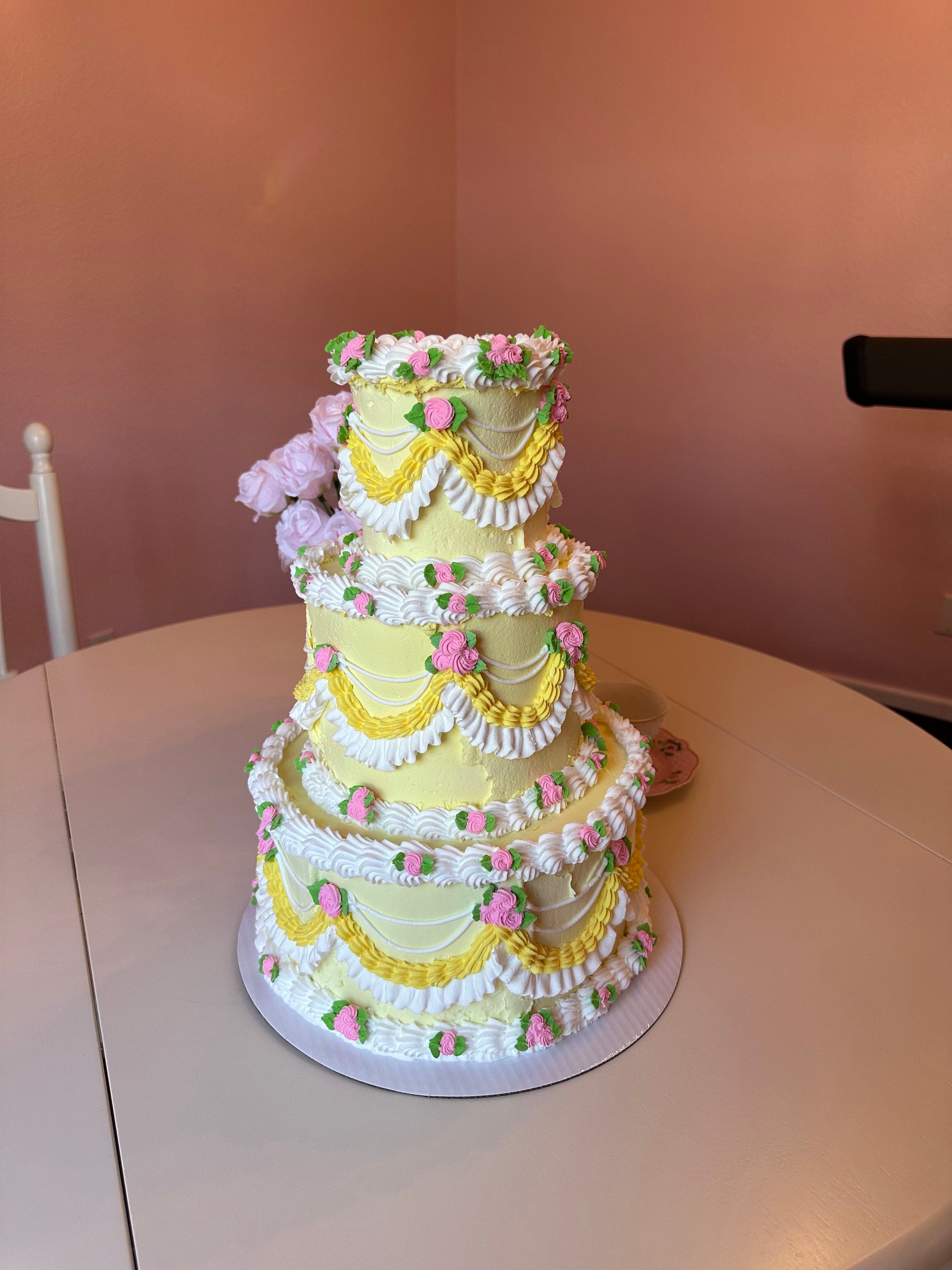 Yellow 3 Layer Fake Cake - Etsy