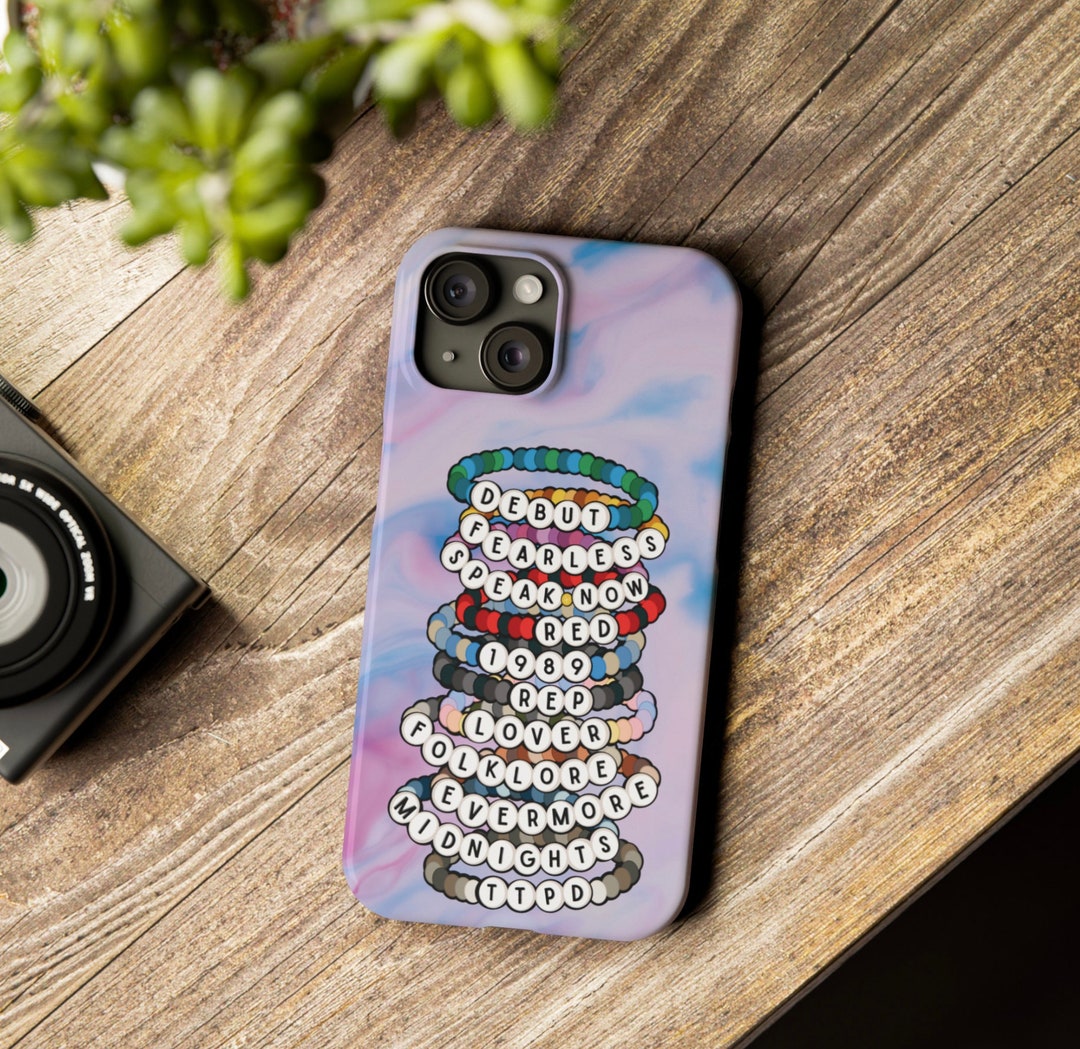 Eras Tour Friendship Bracelet Purple Slim Phone Case, Taylor Eras Tour ...