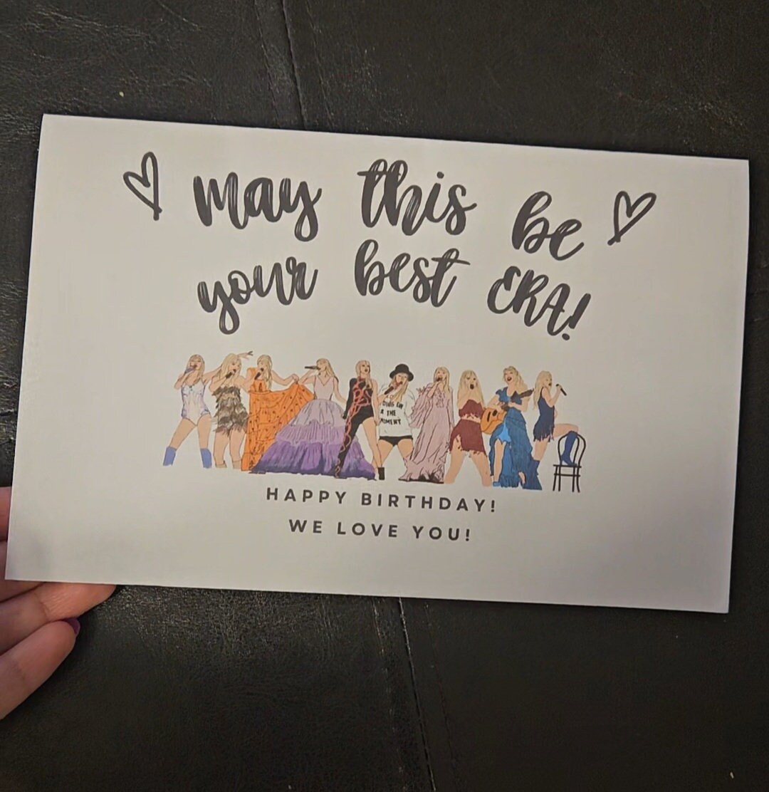 Taylor Swift Printable Birthday Card, Swiftie Birthday Card, Taylor ...