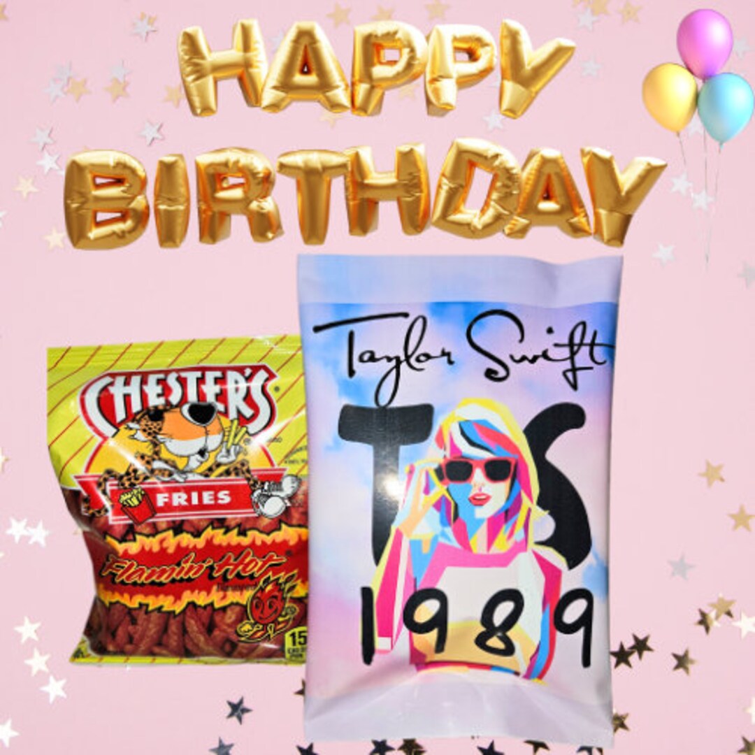 Swiftie Chip Bag Wrapper Printable Snack Bag, Taylor Swift Party Favors ...