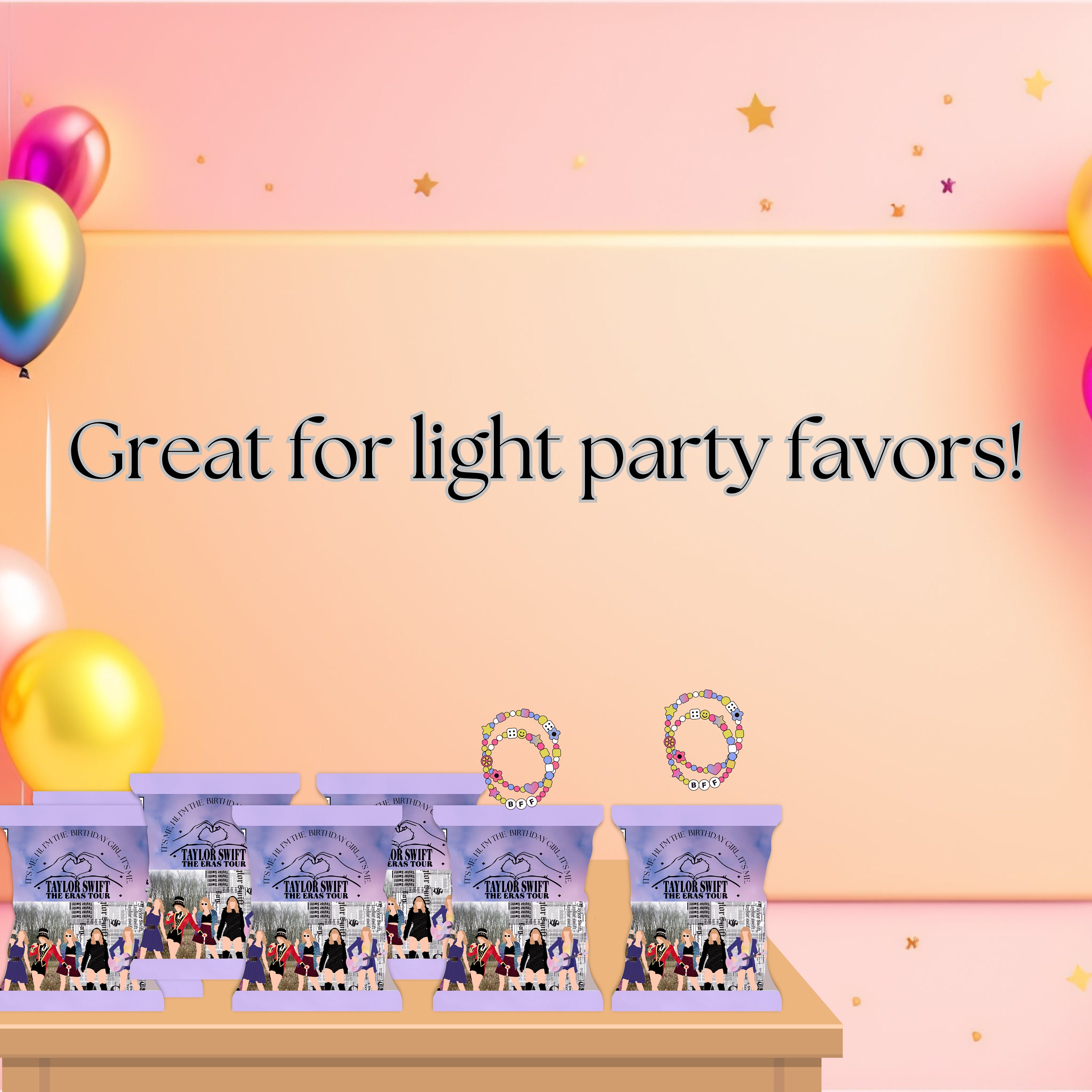 Swiftie Customize Printable Snack Bag, Taylor Swift Party Favors ...