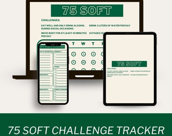 75 Soft Challenge Tracker - Etsy