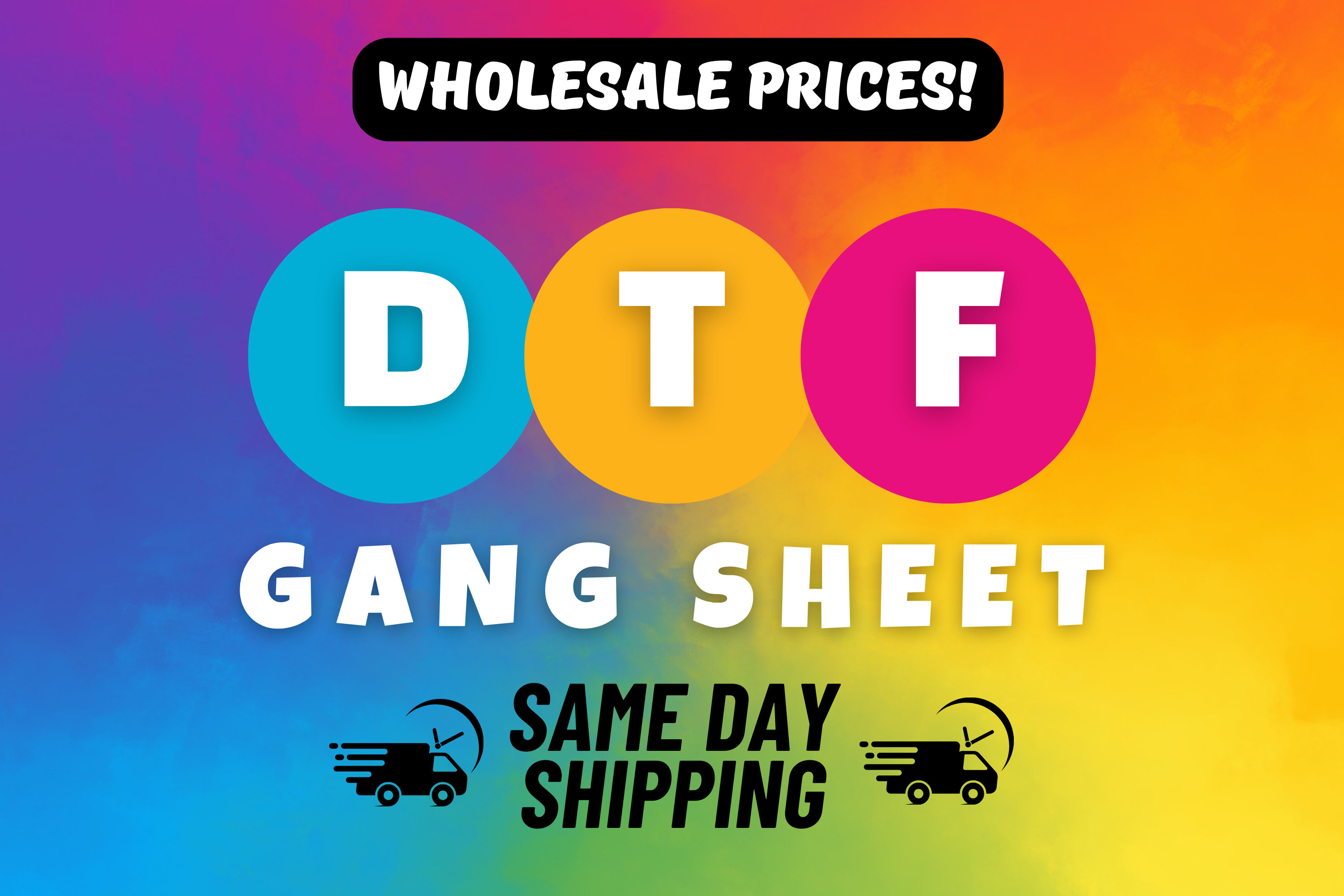 Custom DTF Gang Sheet, Ready to Press, Full Color Bulk Wholesale - Etsy