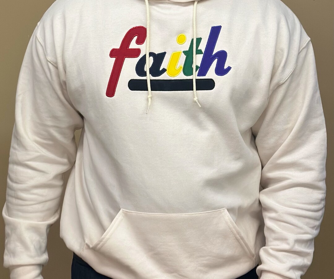 Faith Applique Hoodie - Etsy