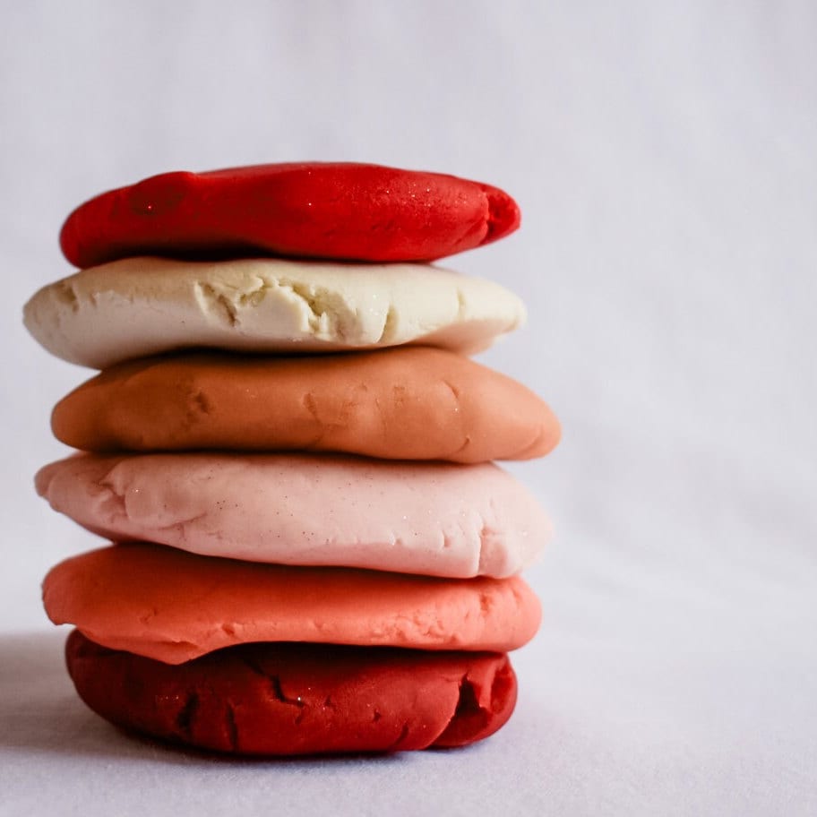 Chocolate Scented Play Dough With Custom Sticker Labels Valentine's Day ...