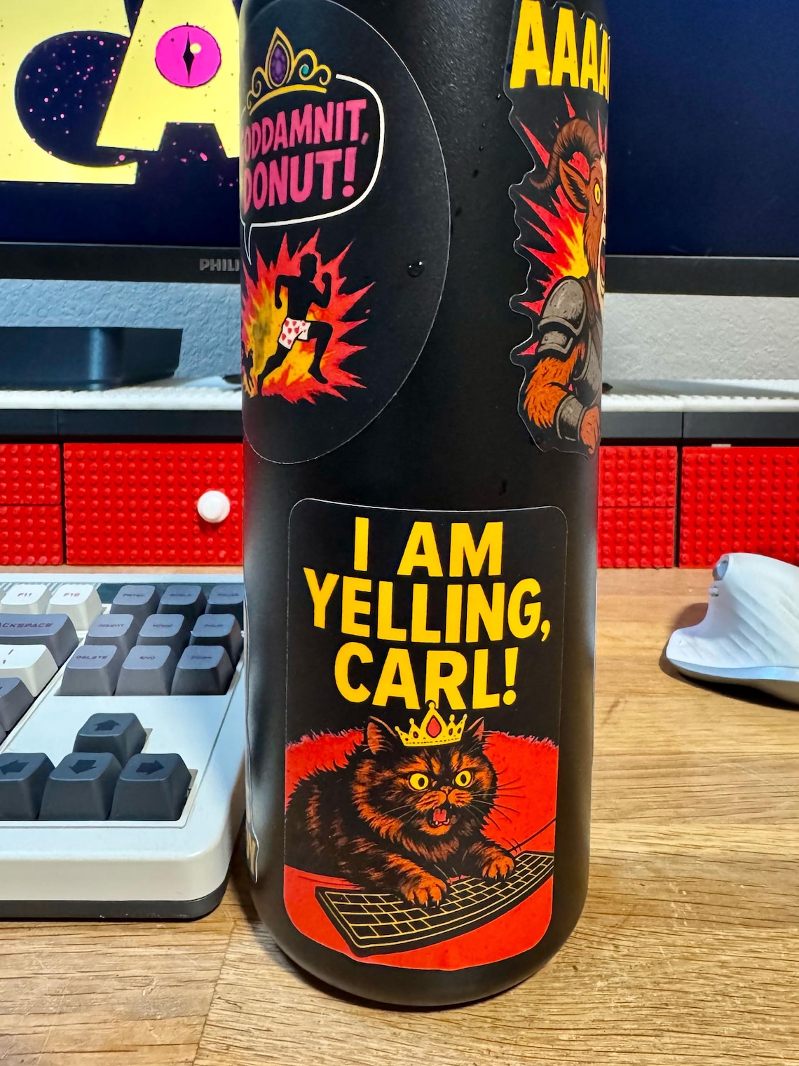 Princess Donut Yelling Vinyl Sticker, Dungeon Crawler Carl Fan Art - Etsy