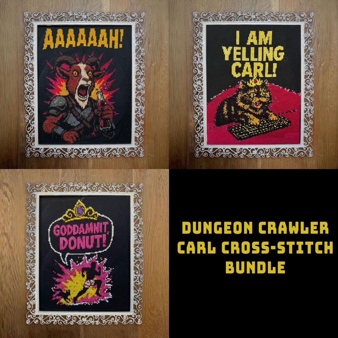 Dungeon Crawler Carl Cross Stitch Pattern Bundle (digital PDF) - Etsy