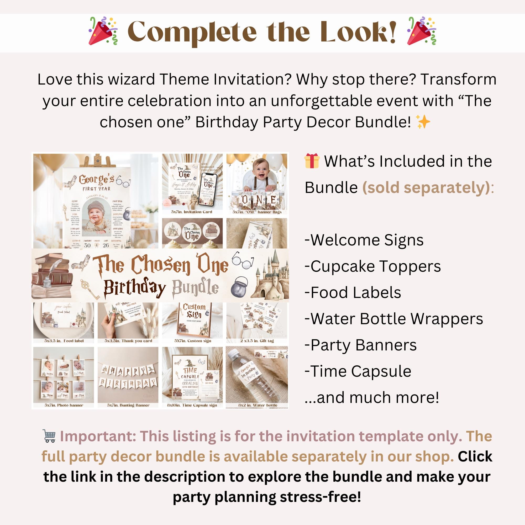 EDITABLE the Chosen One Milestone Board, Winter Wizard, Magic School ...