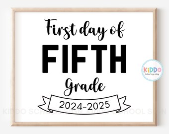 FIRST Day of Sixth Grade Era Sign FIRST Day of School Back to School ...