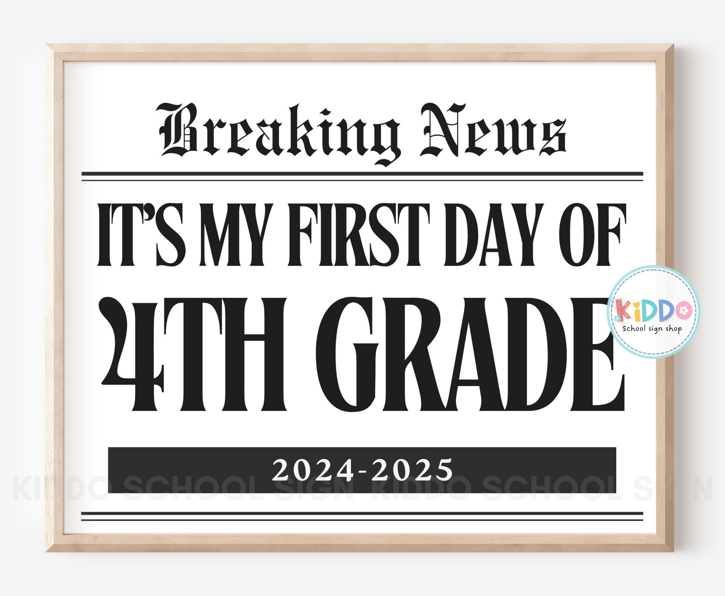FIRST Day of 4TH FOURTH Newspaper News Theme It's My First Day of 4th ...