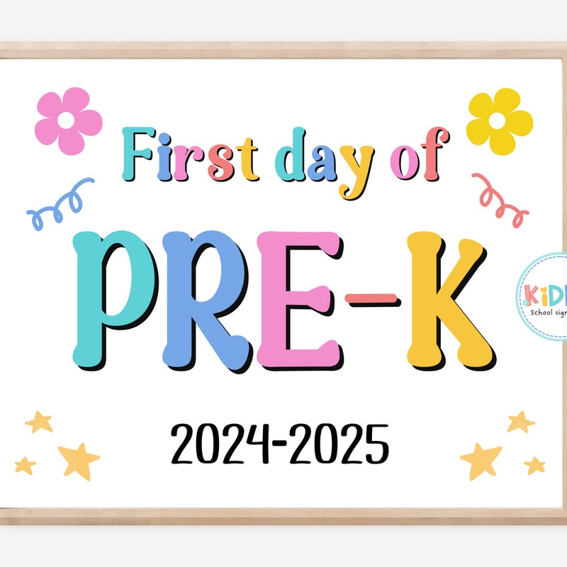 First Day of Pre K - Etsy