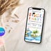 EDITABLE Graduation Kindergarten Pool Party Invitation, Hello Summer ...