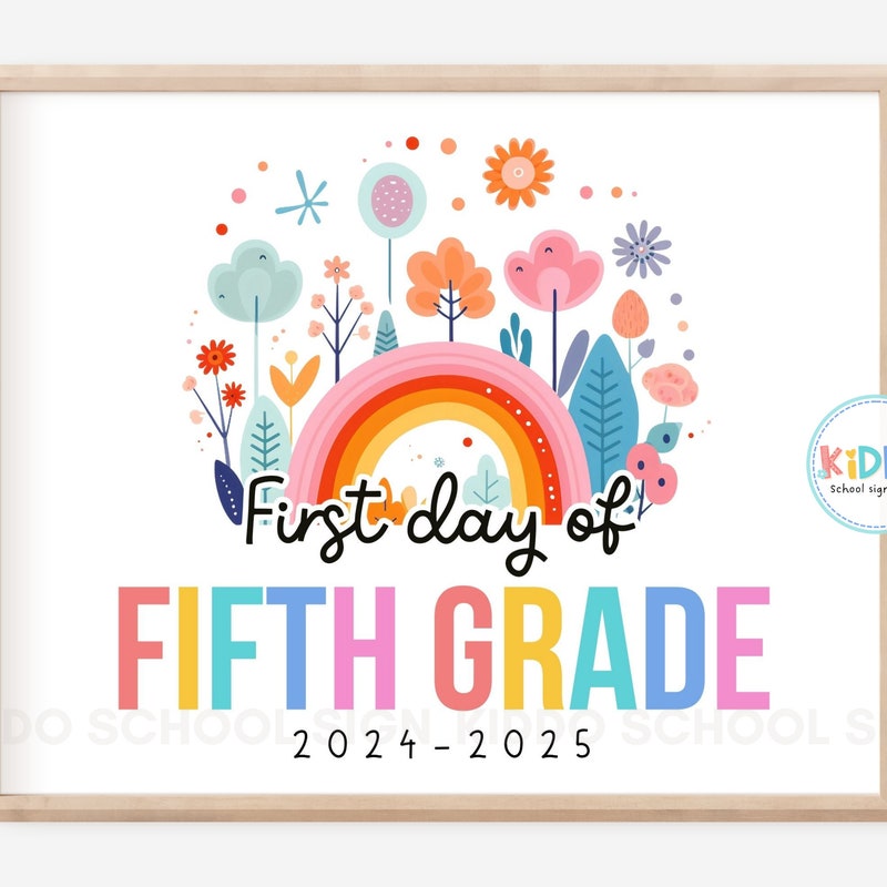5th Grade Sign - Etsy