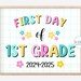 FIRST Day of Third 3rd Grade Era Sign FIRST Day of School Back to ...