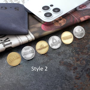 Custom Lapel Pin With Logo, Personalized Company Badge Pin, Engraved ...