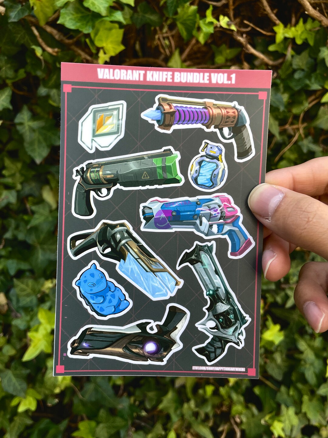 Retro Anime Style Valorant Sheriff Sticker Sheet - Etsy