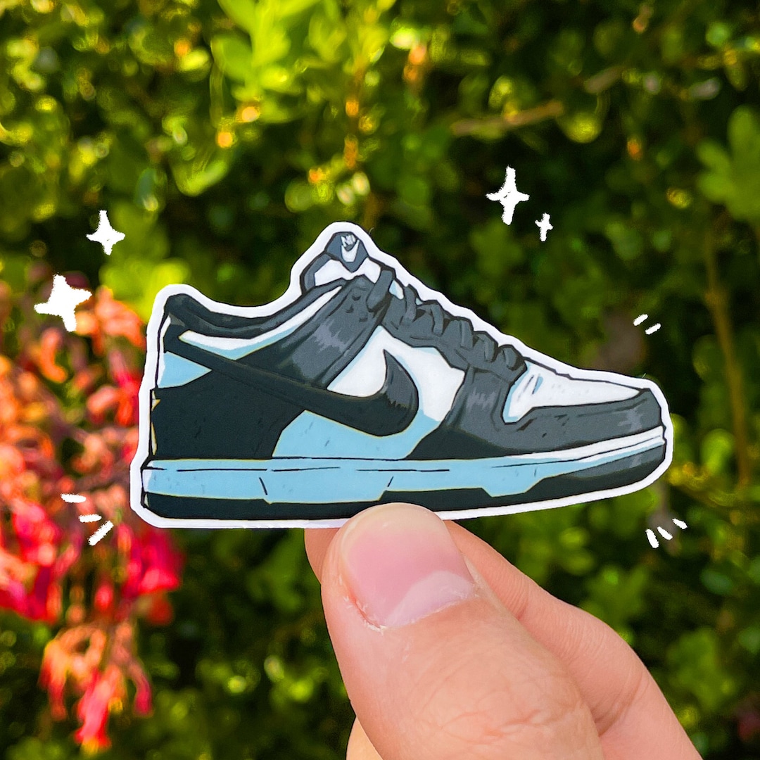 Anime Style Nike Panda Dunk Sticker , Waterproof, for Laptops ...