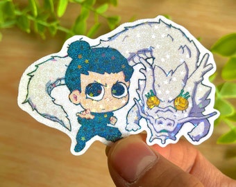 Cute JJK Yuta and Rika Sticker - Etsy