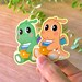 Cute Chibi Dragonite and Shiny Dragonite Sticker - Etsy