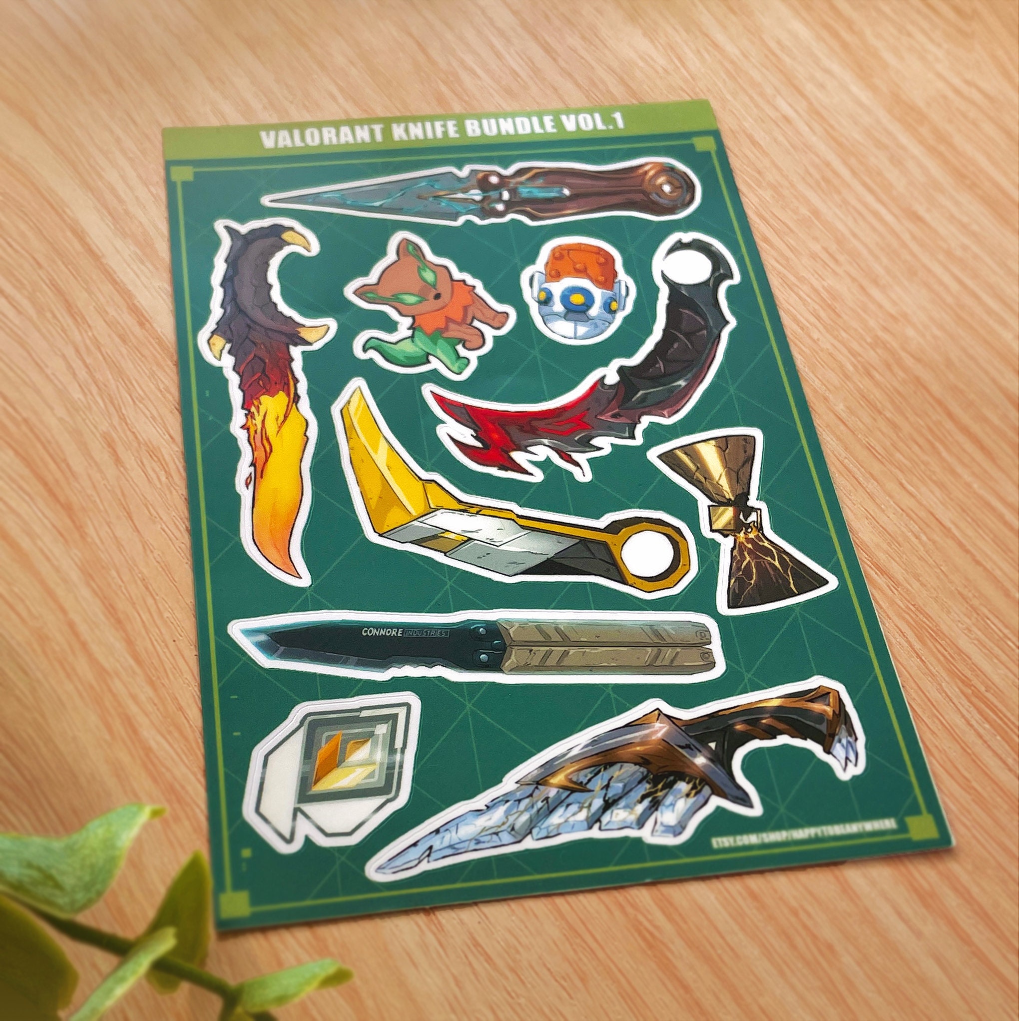 Anime Style Valorant Sticker Sheet, Waterproof - Etsy