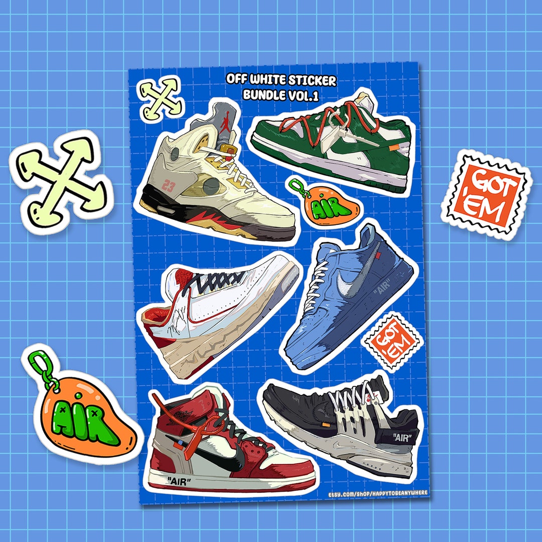 Anime Style off White Sticker Sheet Vol.1 - Etsy
