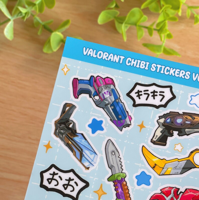 Cute Valorant Chibi Sticker Sheet Waterproof - Etsy