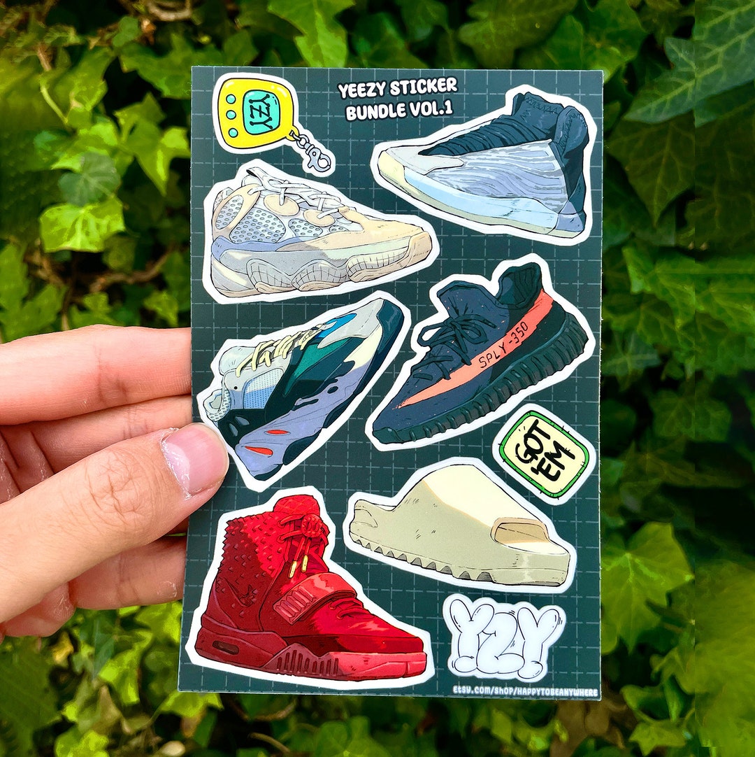 Anime Style YZY Sticker Sheet - Etsy