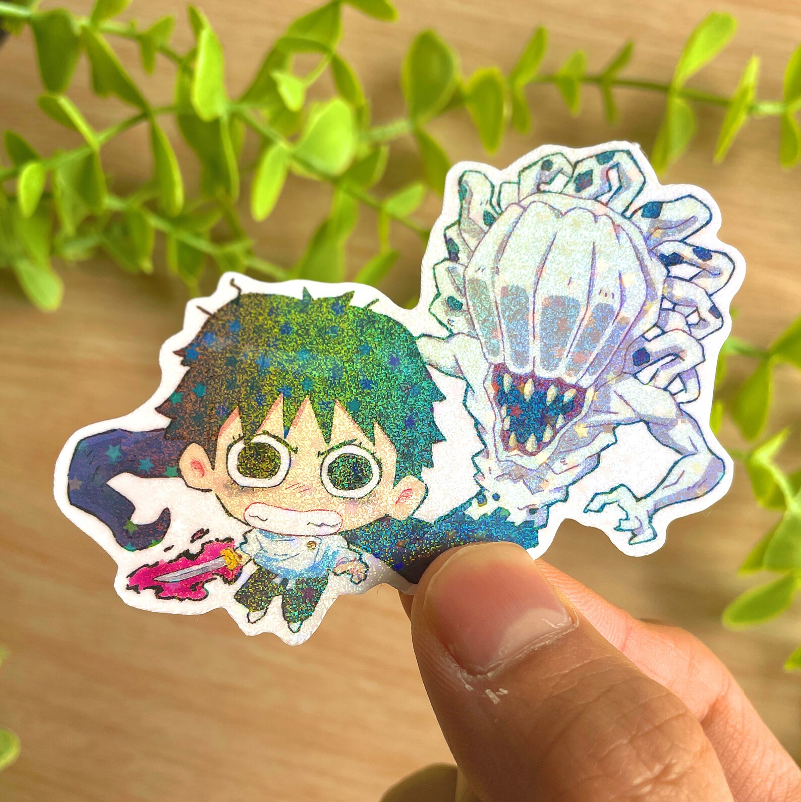 Cute JJK Yuta and Rika Sticker - Etsy