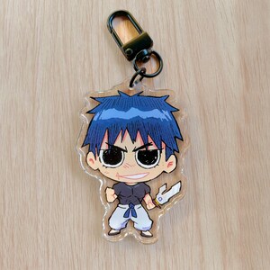 Cute Chibi JJK Toji Fushiguro One Sided Epoxy Glitter Keychain - Etsy