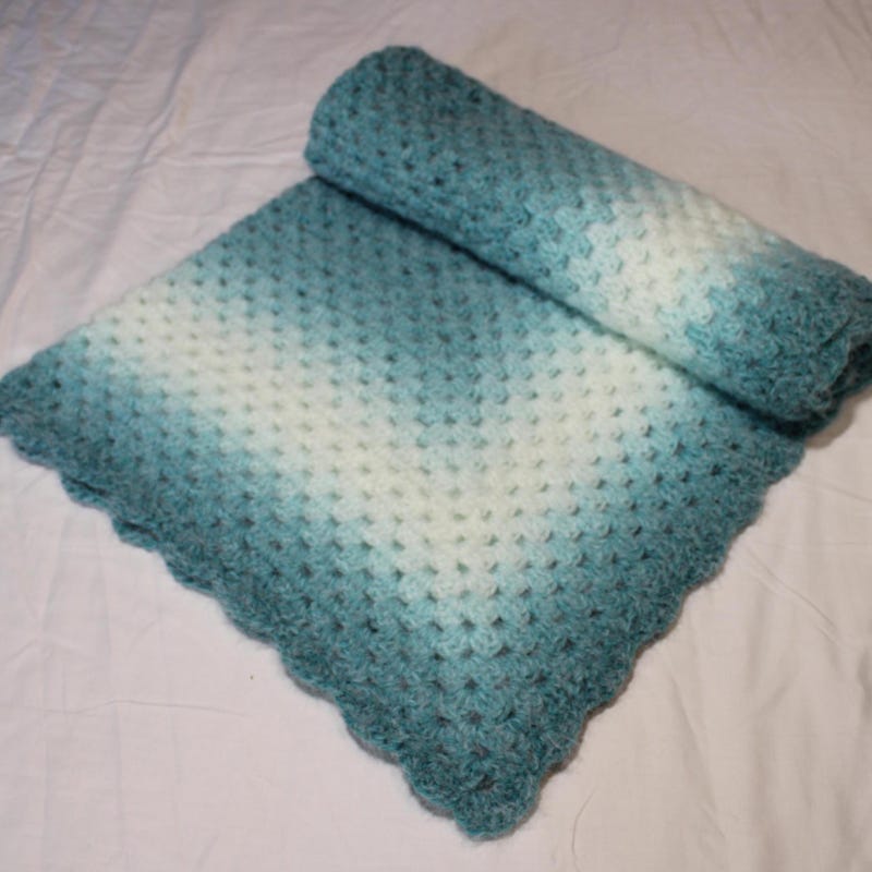 Ombre Baby Blanket - Etsy
