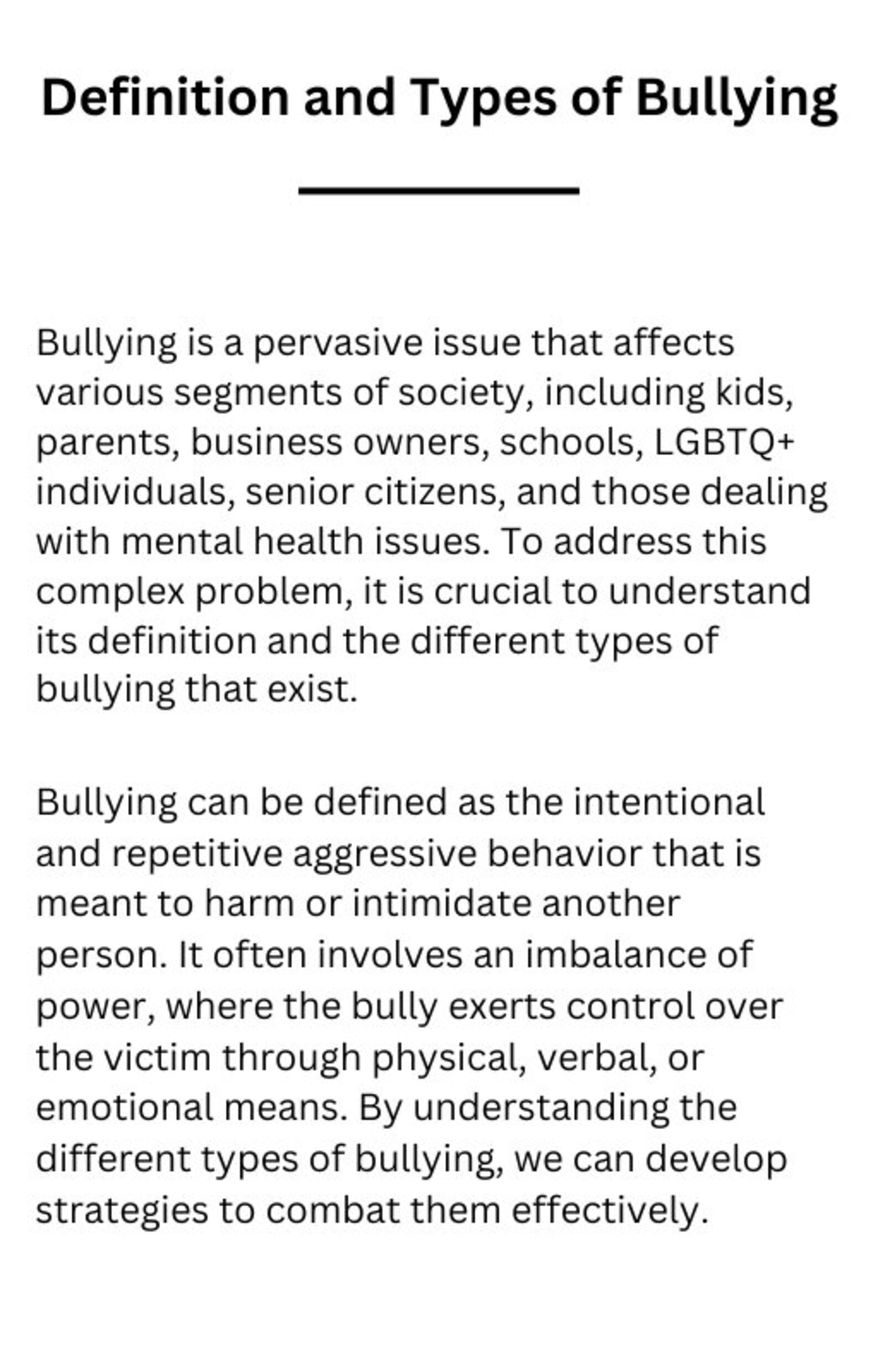 Is Your Child Being Bullied - Bullying at Schools - Understanding and ...