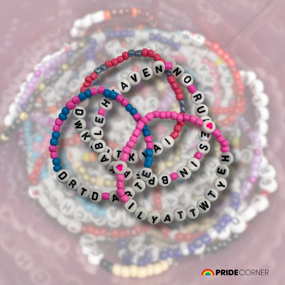 Taylor Swift 'cruel Summer' Lyric Bracelets From Lover Album - Etsy