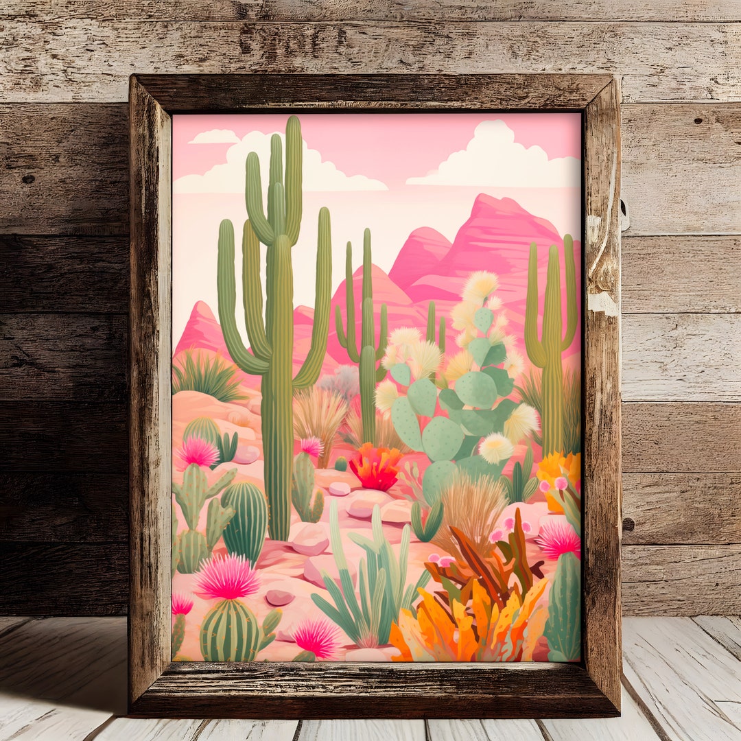 Desert Oasis: Whimsical Realism Cactus Collection - Botanical Printable ...