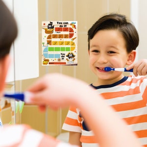 Pirate Reward Chart | Kids Routine Sticker Chart | Digital Printable ...