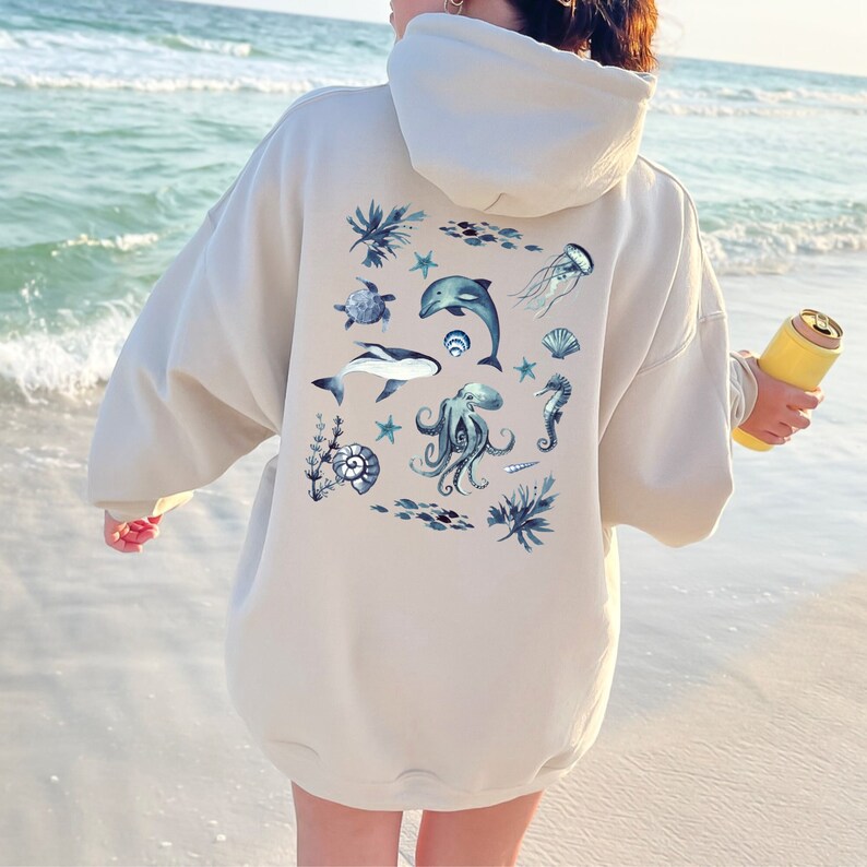 Ocean Animal Shirt Ocean Beach Hoodie Ocean Inspired Style Orca Shirt ...