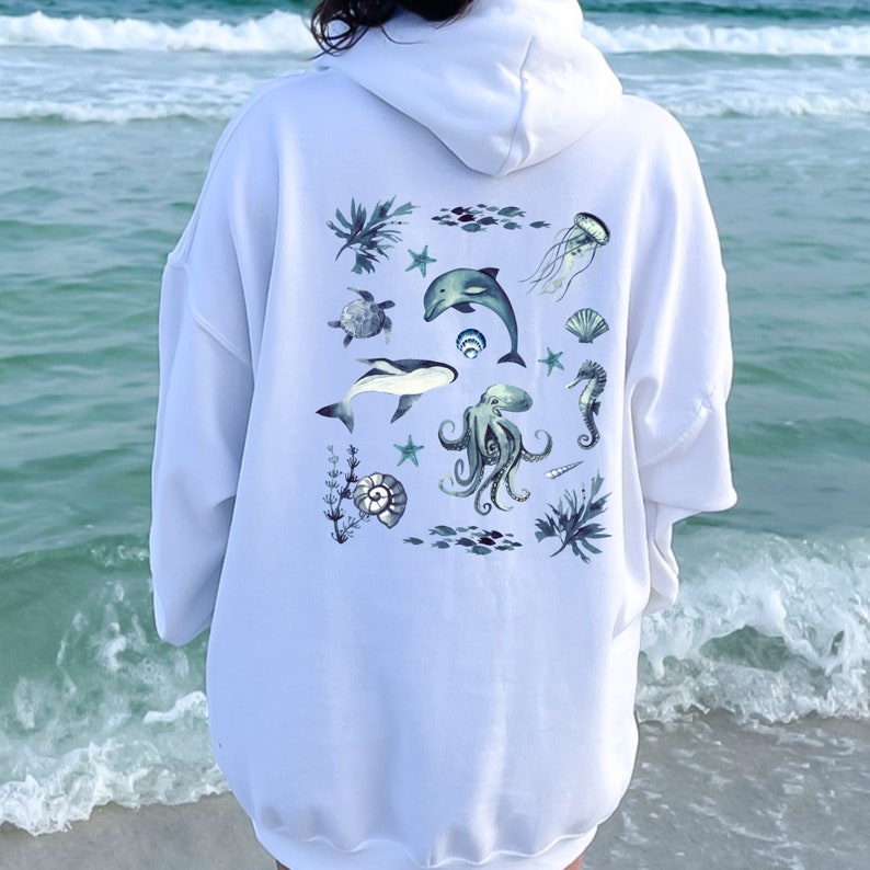 Ocean Animal Shirt Ocean Beach Hoodie Ocean Inspired Style Orca Shirt ...