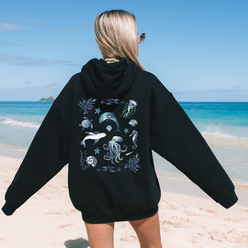 Ocean Animal Shirt Ocean Beach Hoodie Ocean Inspired Style Orca Shirt ...