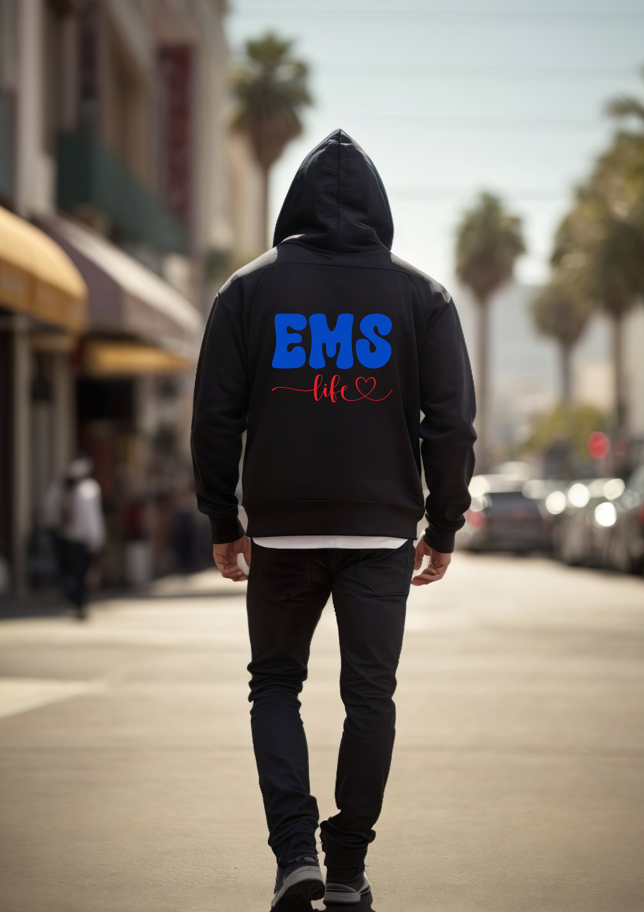 EMS Life Hoodie Sweatshirt, Paramedic Sweatshirt, EMT Unisex Heavy ...