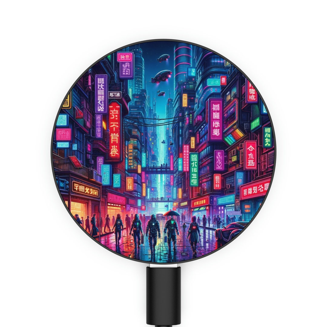Cyberpunk Magnetic Wireless Charger | 15W USB-C Magnetic Wireless ...