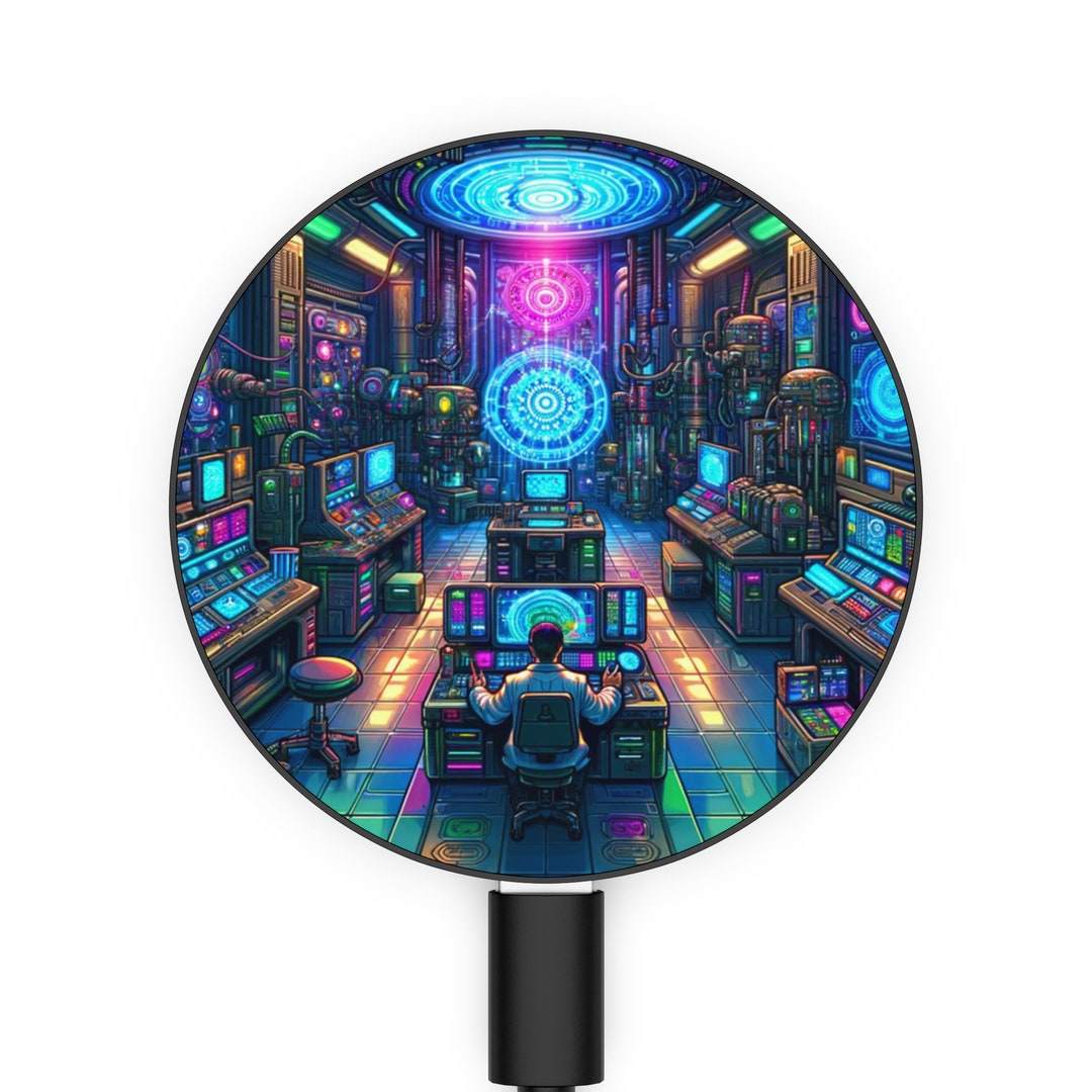 Cyberpunk Lab Magnetic Wireless Charger | 15W USB-C Magnetic Wireless ...