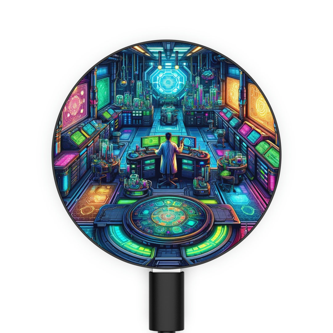 Cyberpunk Lab Magnetic Wireless Charger | 15W USB-C Magnetic Wireless ...